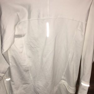 Nike | Jackets & Coats | Nike Drifit White Running Reflective Jacket ...